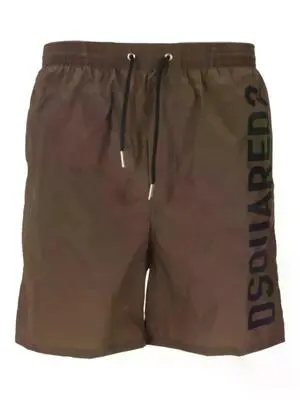 Dsquared2 Logo-detail Swim Shorts - Brown