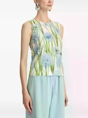 Oscar De La Renta Sleeveless Top - White