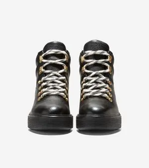 Cole Haan Riginalgrand Max Platform Waterproof Hiking Boots - Black