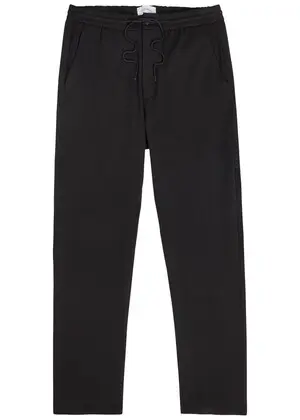 LES DEUX Como Slim Straight-leg Woven Trousers - Black