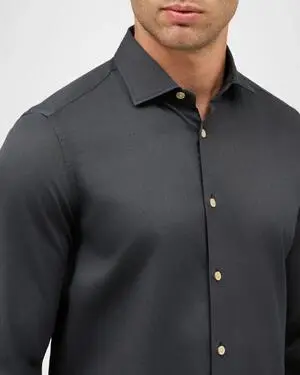 Boglioli Apos;s Cotton And Lyocell Slim-fit Sport Shirt - Gray