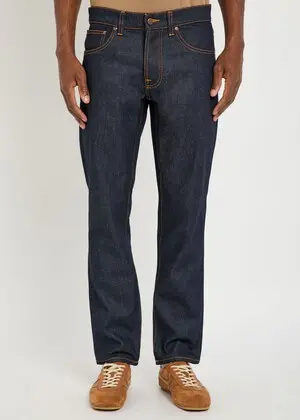 Nudie Jeans Slim Straight-leg Jeans - Indigo