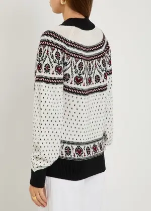 Khaite Fair Isle Cashmere Jumper - Ivory