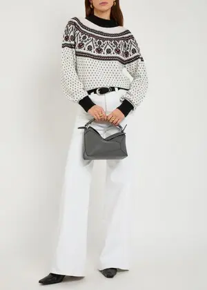 Khaite Fair Isle Cashmere Jumper - Ivory