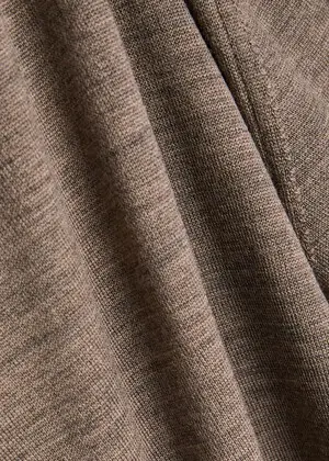 John Smedley Lundy Fine-knit Merino Wool Jumper - Brown