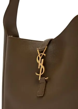Saint Laurent Le 5 À 7 Small Leather Hobo Bag - Brown