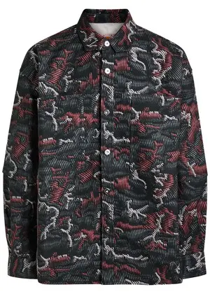 PDF CHANNEL Raf Patterned Cotton Overshirt