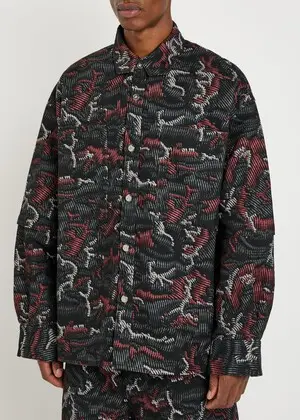 PDF CHANNEL Raf Patterned Cotton Overshirt
