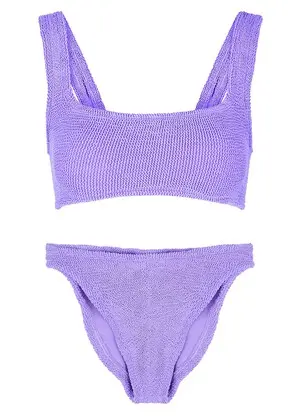 Hunza G Xandra Crinkle Bikini - Lilac