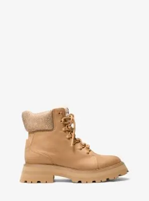 Michael Kors Caro Embellished Hiker Boot - Brown