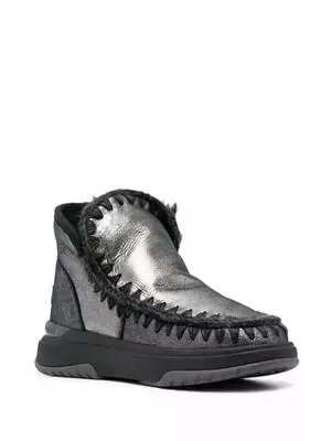 Mou Crochet Trim Sneaker Boots