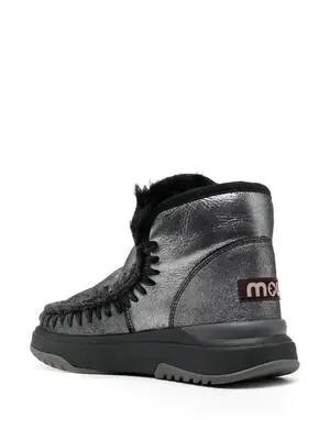 Mou Crochet Trim Sneaker Boots
