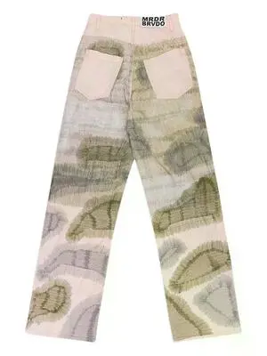 WHO DECIDES WAR Darning Cargo Pants - Pink