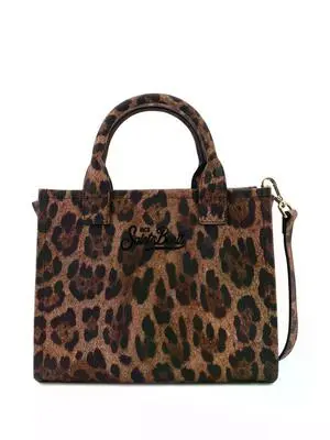 MC2 SAINT BARTH Leopard-print Shoulder Bag - Brown