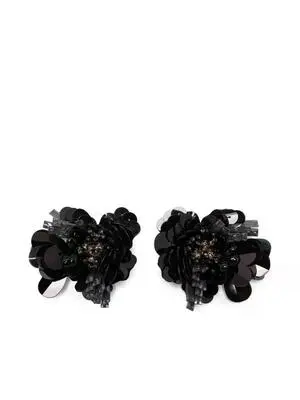 Biyan Sequined Floral-motif Earrings
