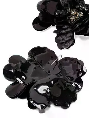 Biyan Sequined Floral-motif Earrings