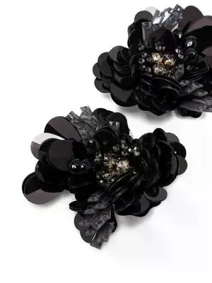 Biyan Sequined Floral-motif Earrings