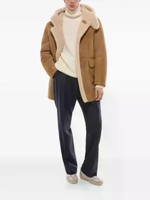 FURSAC Hooded Shearling Coat