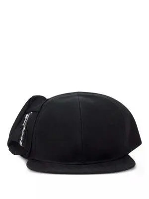 WHO DECIDES WAR BY EV BRAVADO Zip Detail Baseball Cap - Black