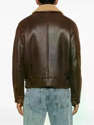 SALVATORE SANTORO Shearling-collar Jacket