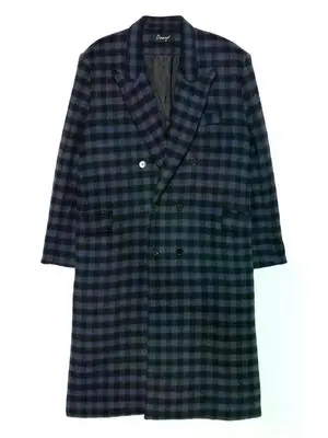 BENJAMIN BENMOYAL Double-breasted Checked Coat