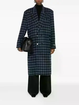 BENJAMIN BENMOYAL Double-breasted Checked Coat