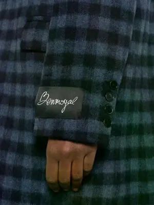 BENJAMIN BENMOYAL Double-breasted Checked Coat
