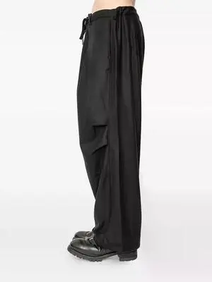 Andrea Ya'aqov Drawstring-waist Pleated Trousers