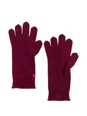 Chinti & Parker Ribbed-cuff Gloves - Red
