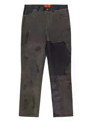 WHO DECIDES WAR BY EV BRAVADO Bark Leather Trousers
