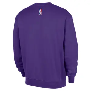 JORDAN Los Angeles Lakers Statement Essentials Nba Fleece Crew-neck Sweatshirt - Purple