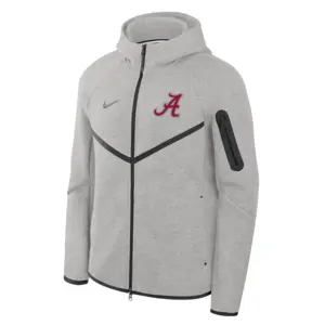 Nike Alabama Tech Fleece Windrunner Full-zip Hooded Jacket - Grey