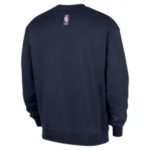 JORDAN Dallas Mavericks Statement Essentials Nba Fleece Crew-neck Sweatshirt - Blue