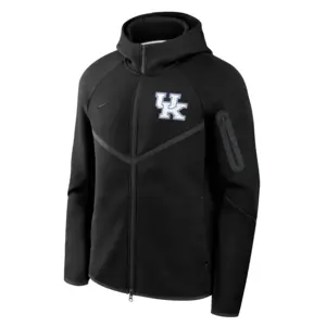 Nike Kentucky Tech Fleece Windrunner Full-Zip Hooded Jacket Black