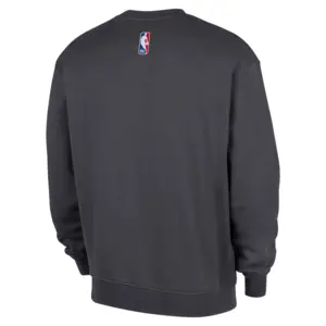 JORDAN Minnesota Timberwolves Statement Essentials Nba Fleece Crew-neck Sweatshirt - Grey