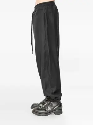 Andrea Ya'aqov Black Wash Pants For Men
