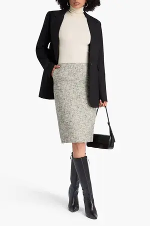 Zimmermann Linen-blend Tweed Pencil Skirt