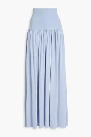 Zimmermann Metallic Knitted Maxi Skirt