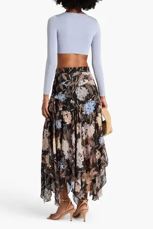 Zimmermann Cropped Metallic Knitted Top