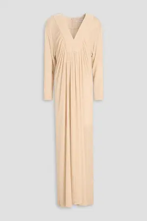 Zimmermann Ruched Velvet Maxi Dress