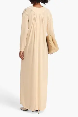 Zimmermann Ruched Velvet Maxi Dress