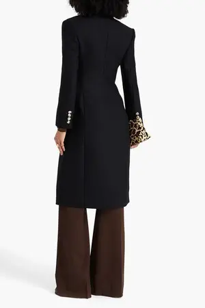 Zimmermann Double-breasted Wool-blend Twill Coat