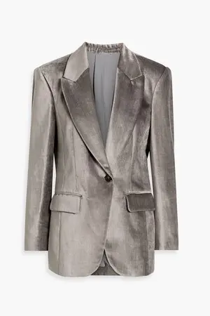 Brunello Cucinelli Cotton-blend Velvet Blazer