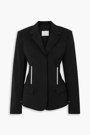 DION LEE Embellished Wool-blend Blazer