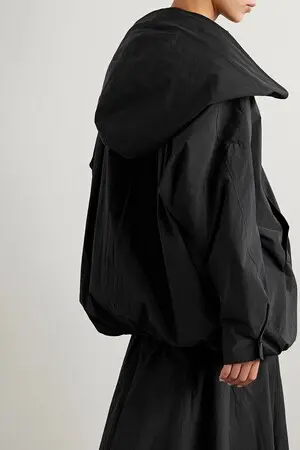 Another Tomorrow Oversized Hooded Shell Jacket