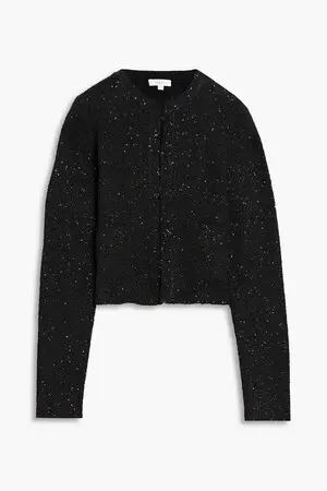 A.L.C. Meg Sequin-embellished Bouclé-knit Cardigan