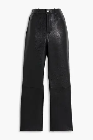 A.L.C. Cameron Cropped Textured Leather Pants
