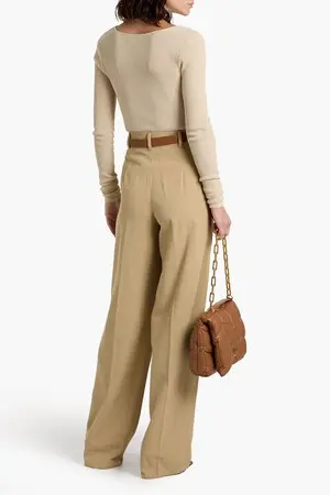 Max Mara Ezio Belted Wide-leg Pants