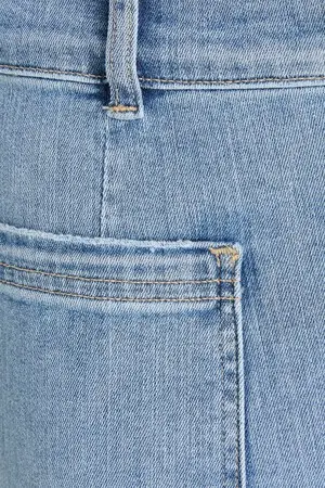 FRAME Le Slim Palazzo High-rise Wide-leg Jeans - Light Denim