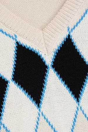 Marni Argyle Intarsia Cotton Sweater